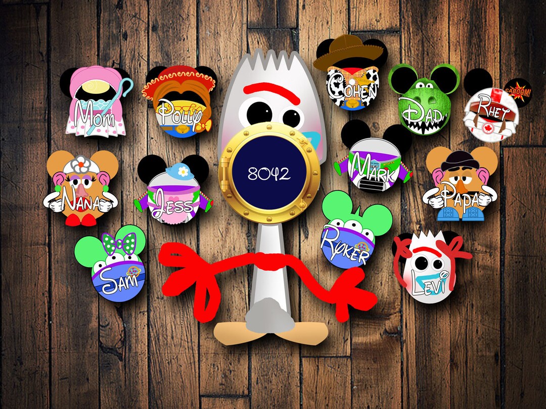 Custom Cruise, Forky, Toy Story Inspired Buzz Woody Mickey Magnets - Etsy