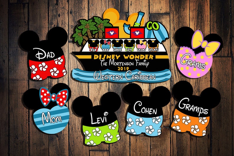 Custom Disney Cruise Family Magnet Set Ship Boat - Etsy