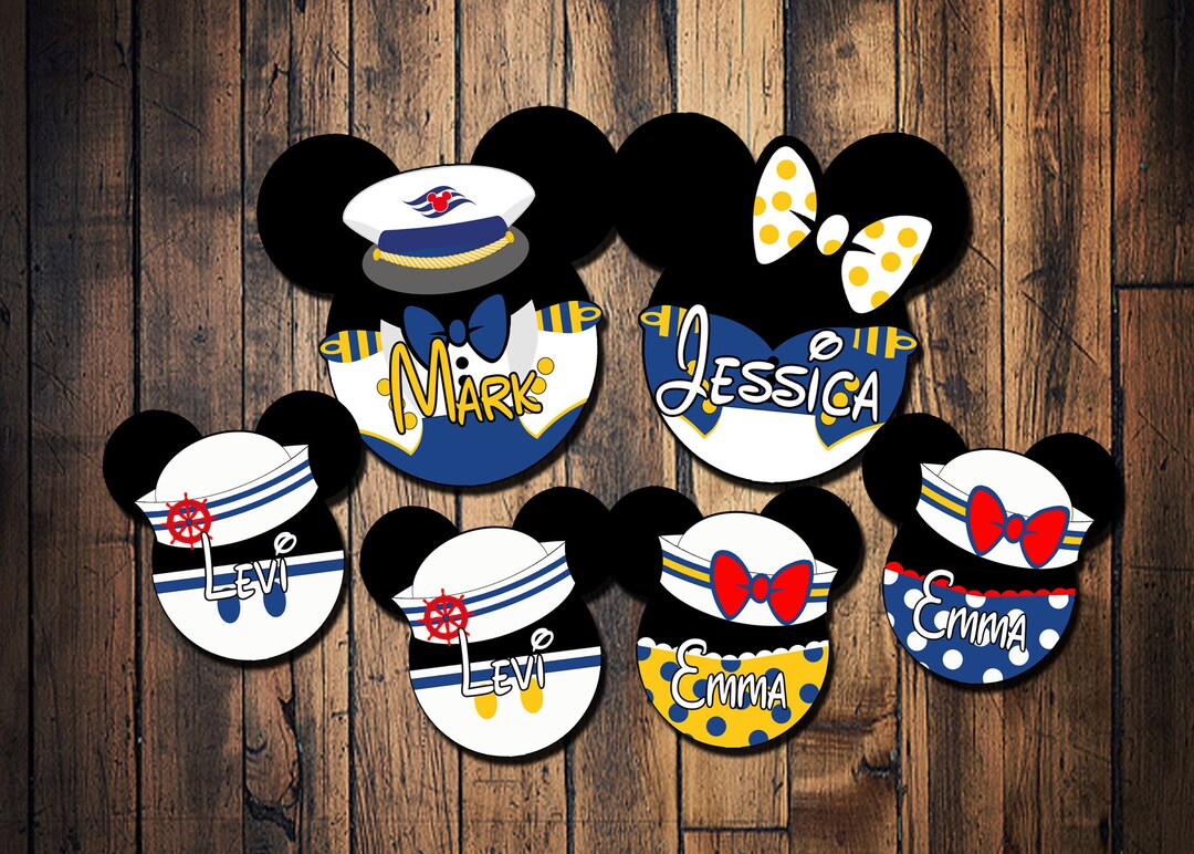 Custom Cruise Captain Mickey Sailor Cruise Director Minnie - Etsy