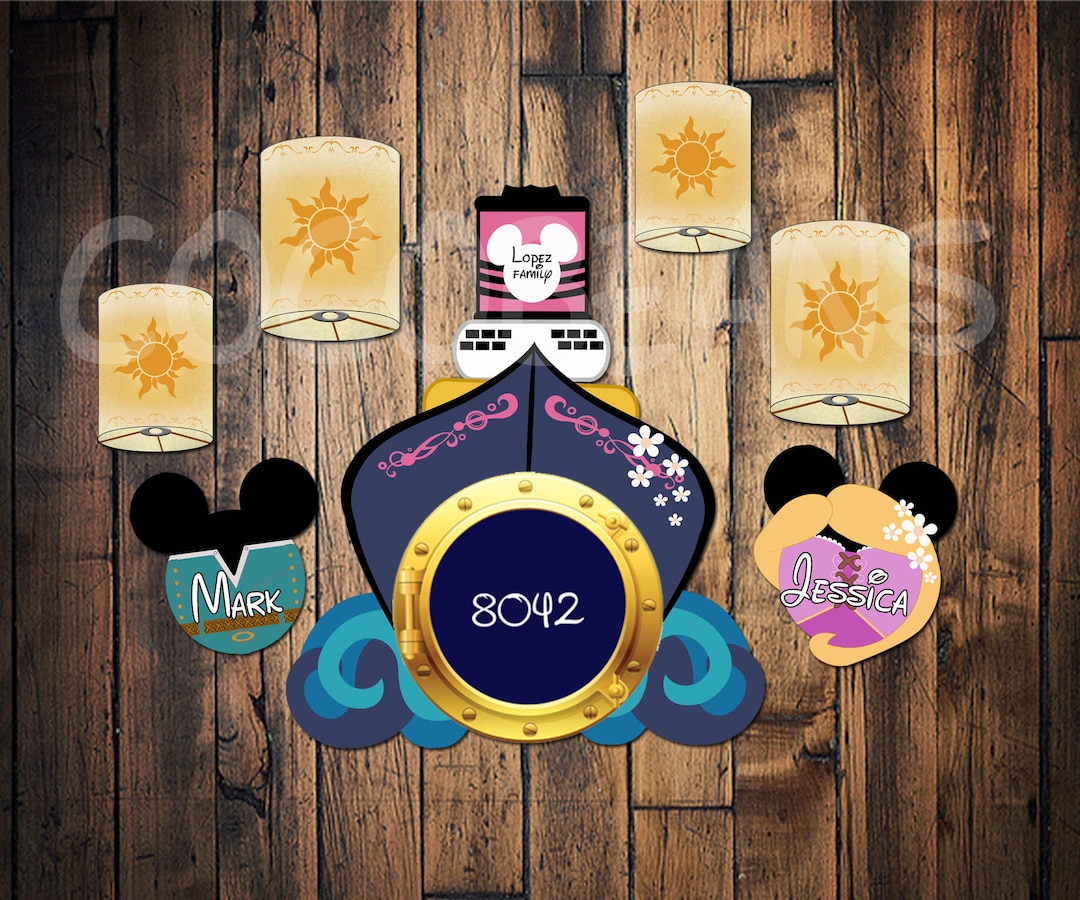 Custom Rapunzel, Flynn Rider, Princess Inspired Tangled, Lantern, Ship ...