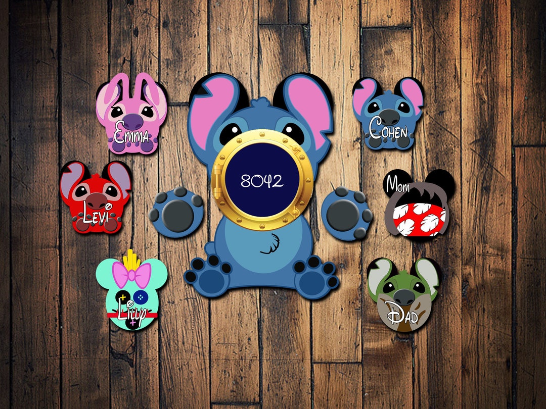 Custom Lilo and Stitch Inspired Custom Magnet - Etsy