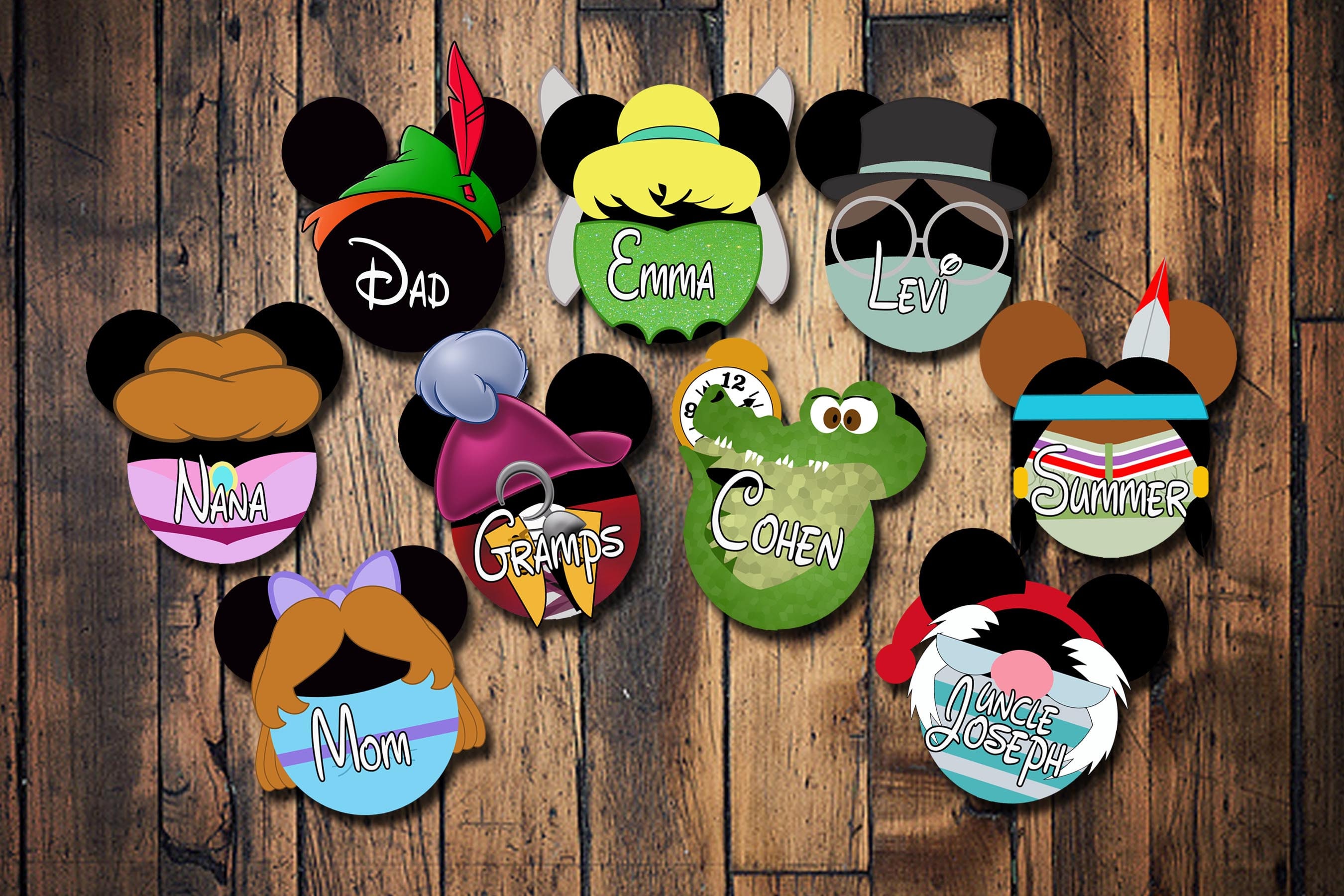 Tinkerbell Porthole magnet Tinker Bell Peter Pan Captain | Etsy