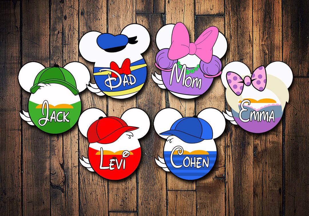 Custom Cruise Mickey Door Magnets, Donald, Daisy, Huey, Duey, Luey, Web, Duck Tales Inspired - Etsy