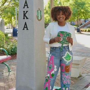 Custom Painted Jeans | Senior Jeans |graduation Jeans| Personalized ...