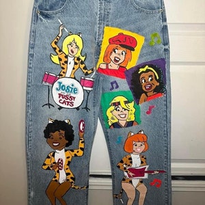 Custom Painted Jeans | Senior Jeans |graduation Jeans| Personalized ...