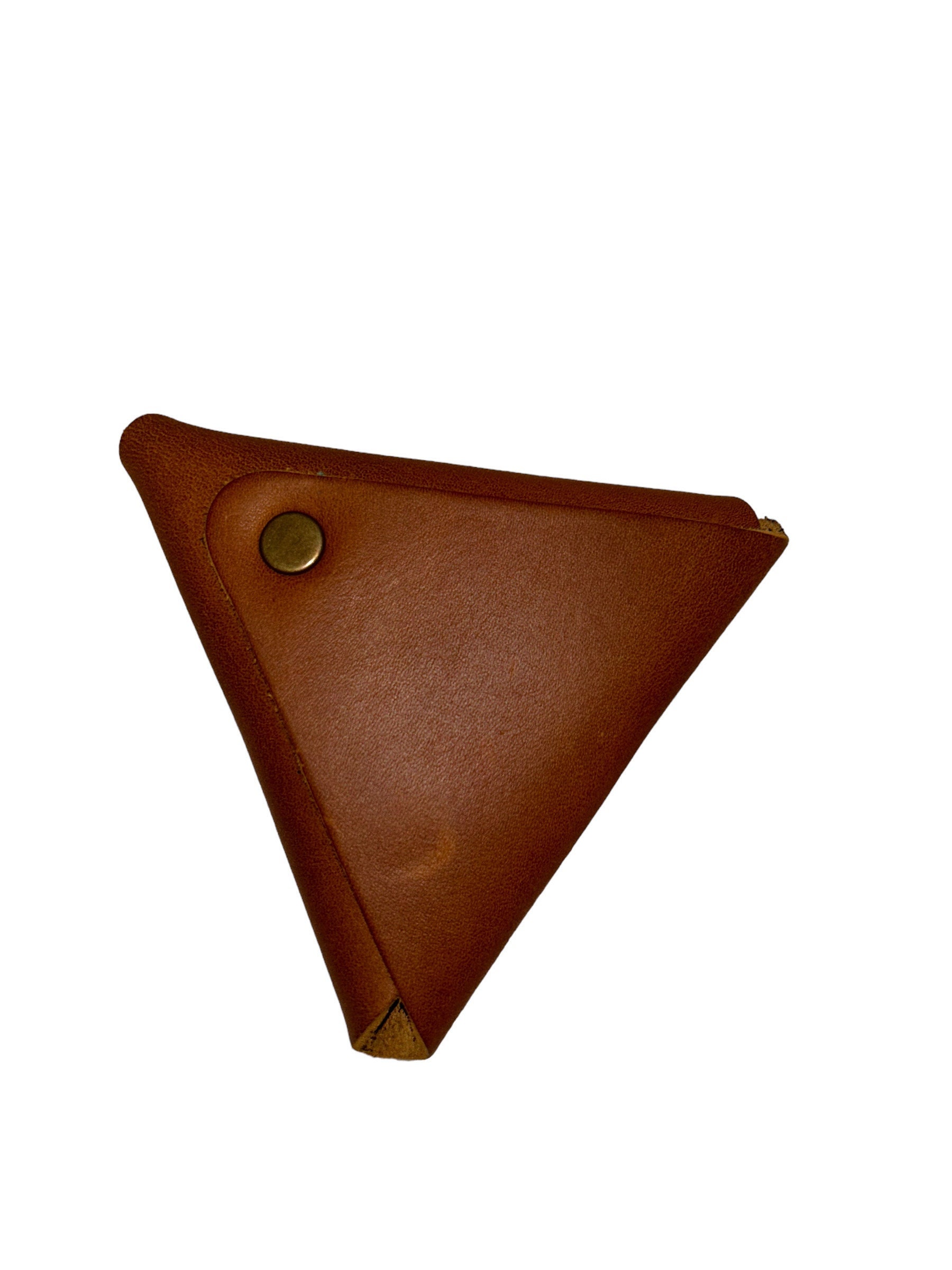Triangle Leather Pouch - Etsy