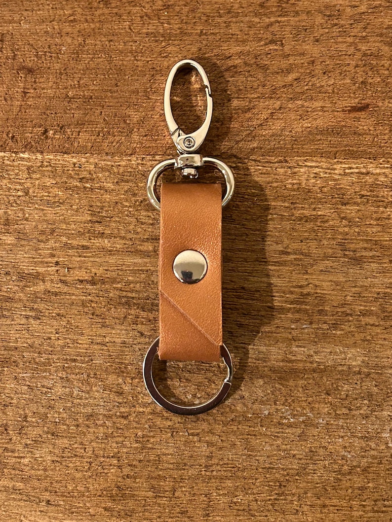 Repurposed Portland Leather Keychains - Etsy