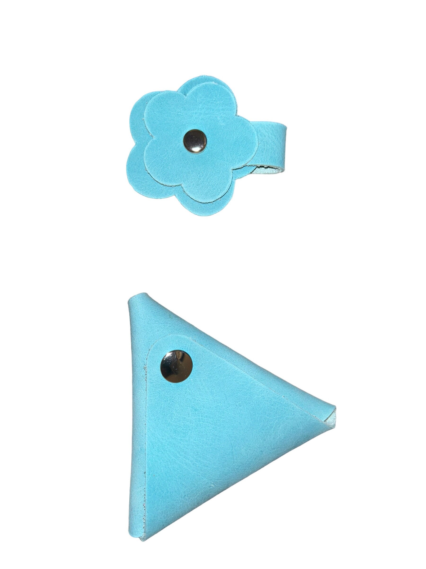 Triangle Leather Pouch - Etsy