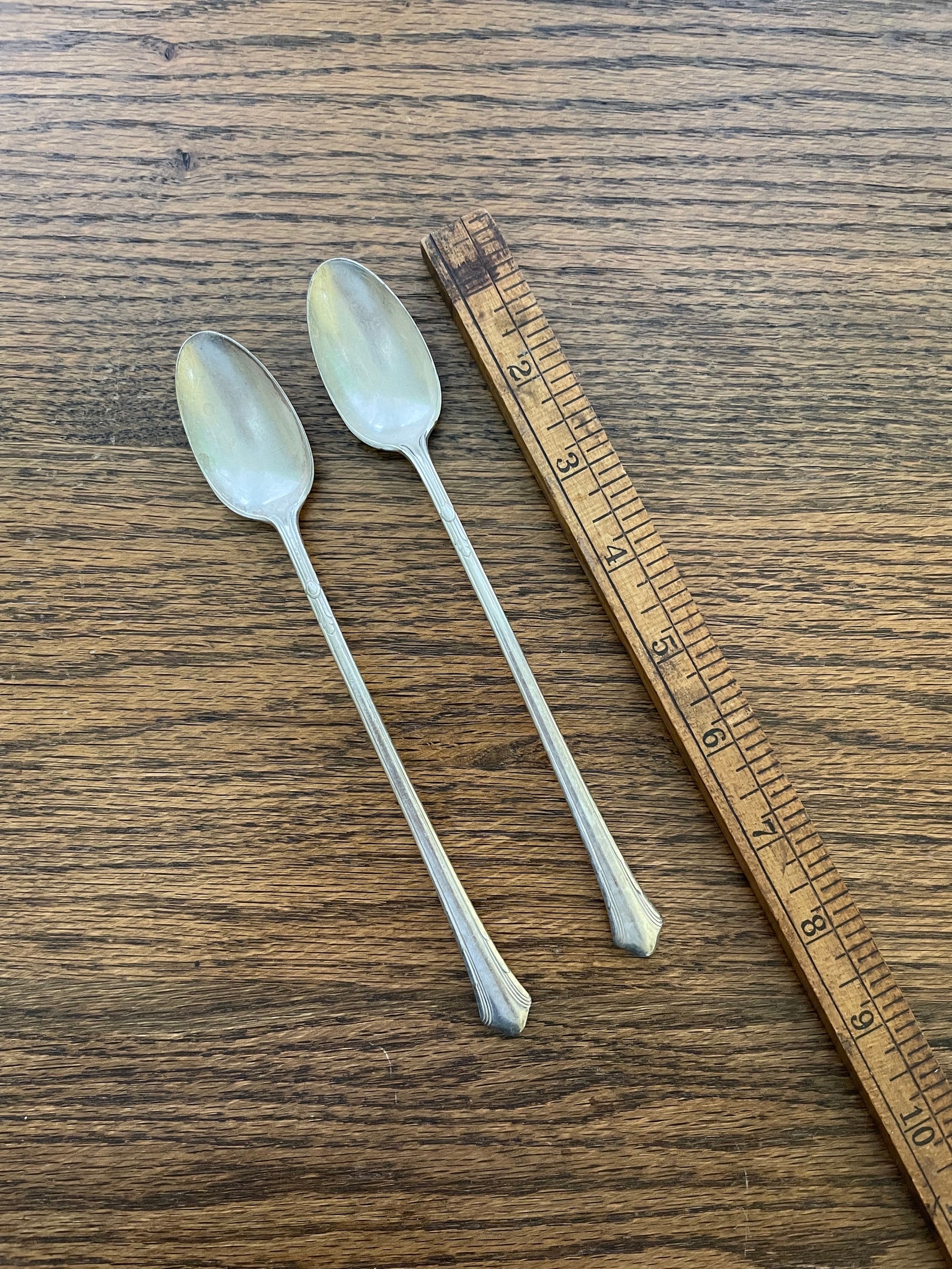 2 Vintage Lady Caroline Iced Tea Spoons Gorham Plate - Etsy
