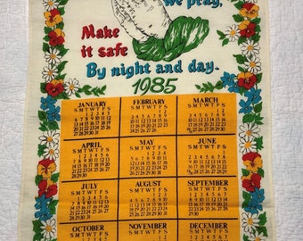 1985 Calendar - Etsy