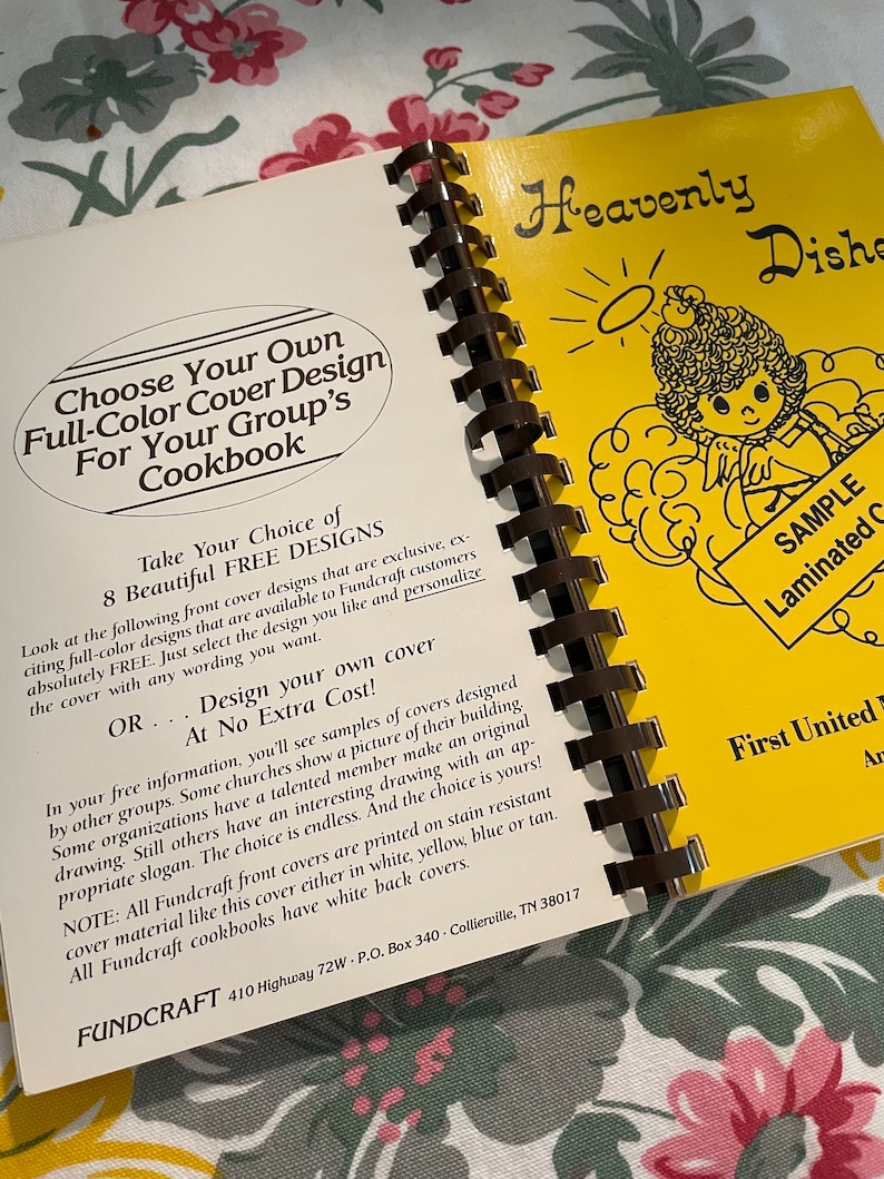 Vintage Fundcraft Sampler Church Fundraiser Sample Book With Recipes ...