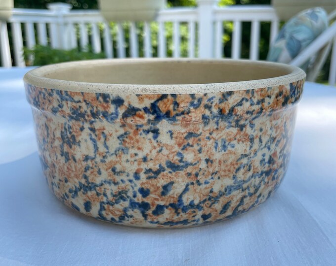 Vintage Red Wing Stoneware Pottery Bowl Straight Sides 7-1/2" and 3-3/4 ...