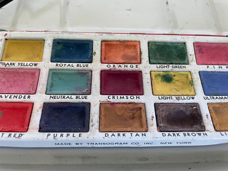 Vintage 1946 Donald Duck Paint Box, Transogram Tin, Disney - Etsy