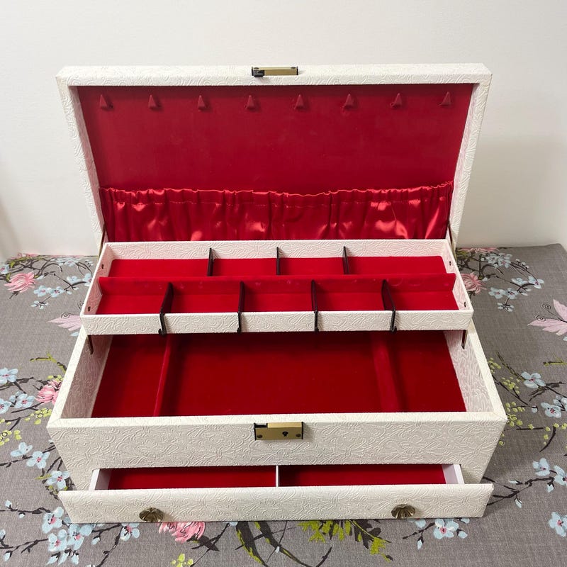 White Jewelry Box - Etsy