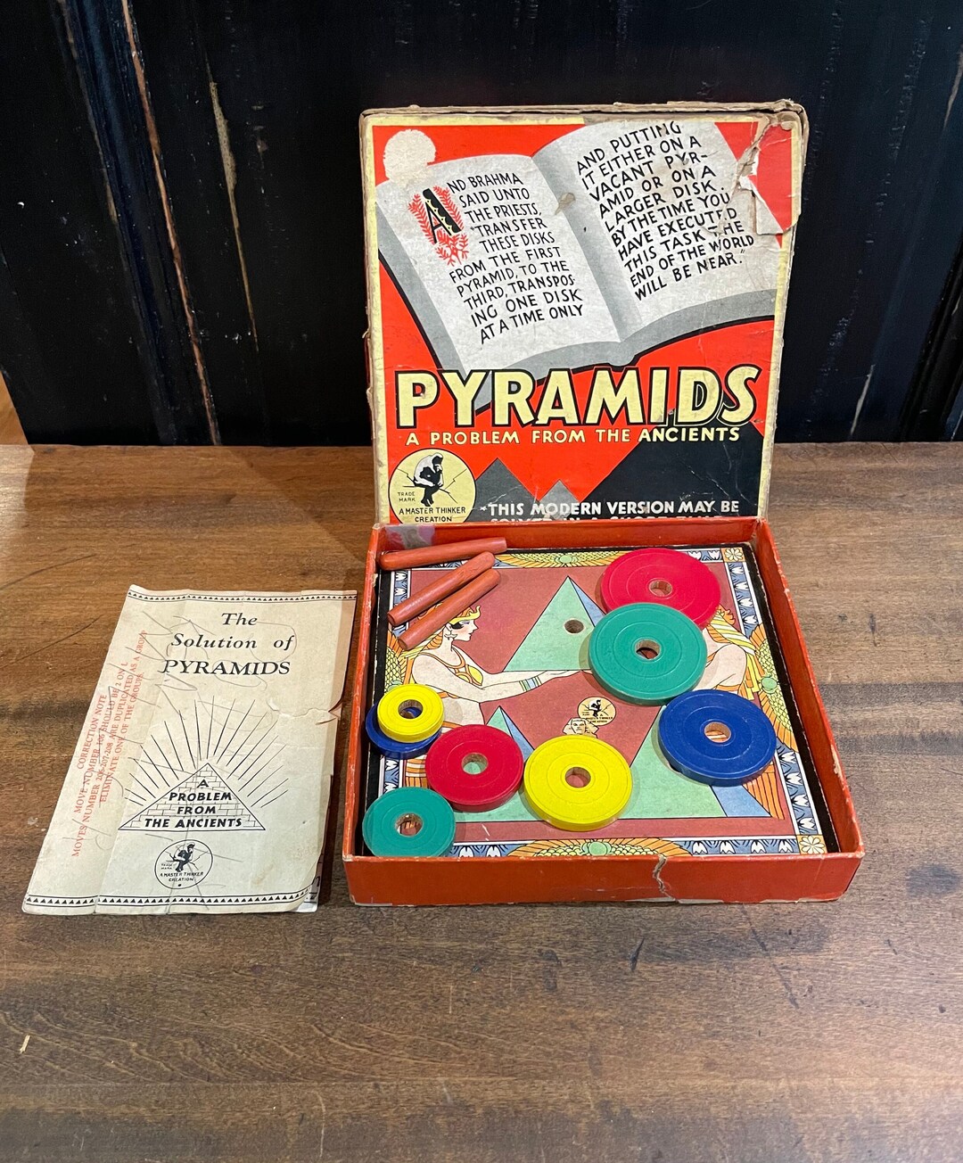 Vintage Pyramids Game Puzzle 1920s 1930s Wood Pieces - Etsy