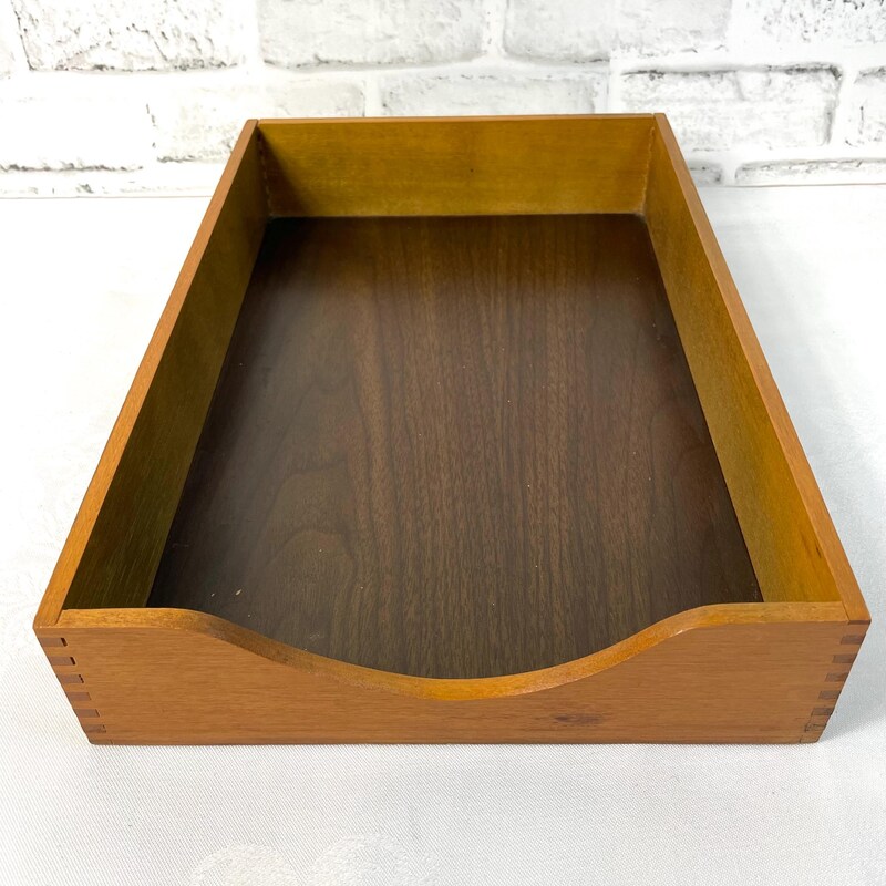 Wood Paper Tray - Etsy