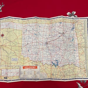 1950s Miscellaneus Road Maps Vintage Nevada Oklahoma Kansas Ohio - Etsy ...