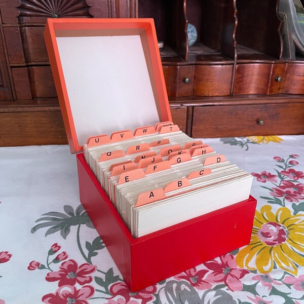 70s Recipe Box - Etsy