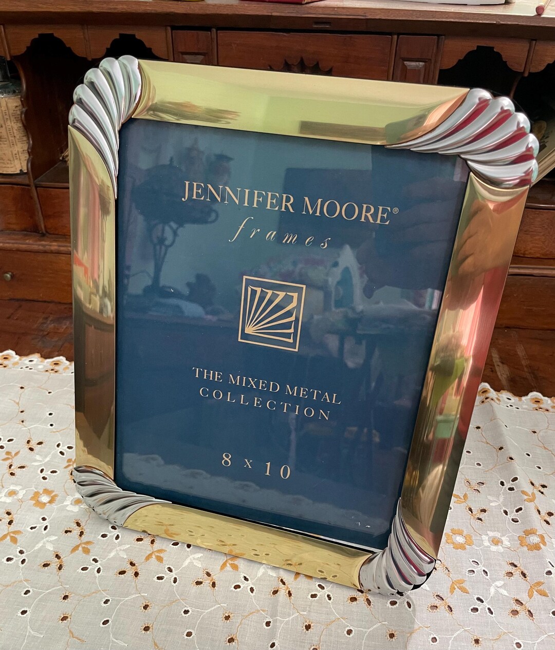 Vintage Jennifer Moore Mixed Metal Photo Frame: 8x10 Silver & Gold - Etsy