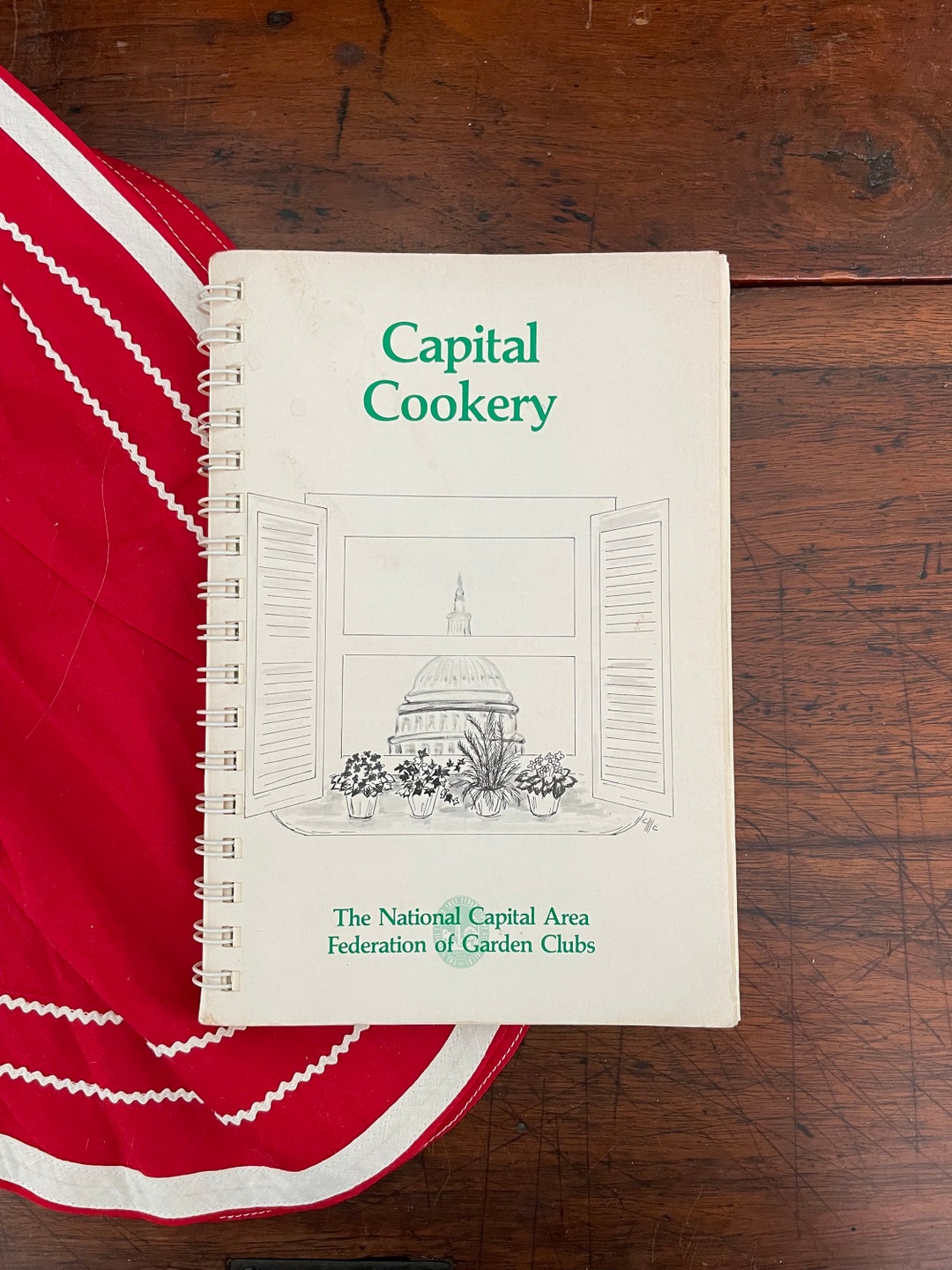 Vintage 1982 Capital Cookery Garden Clubs Recipes Cookbook - Etsy