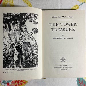 The Tower Treasure Hardy Boys Book Vintage 1927 Franklin W Dixon - Etsy