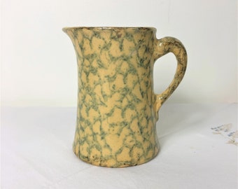 Yellow Ware Pitcher - Etsy