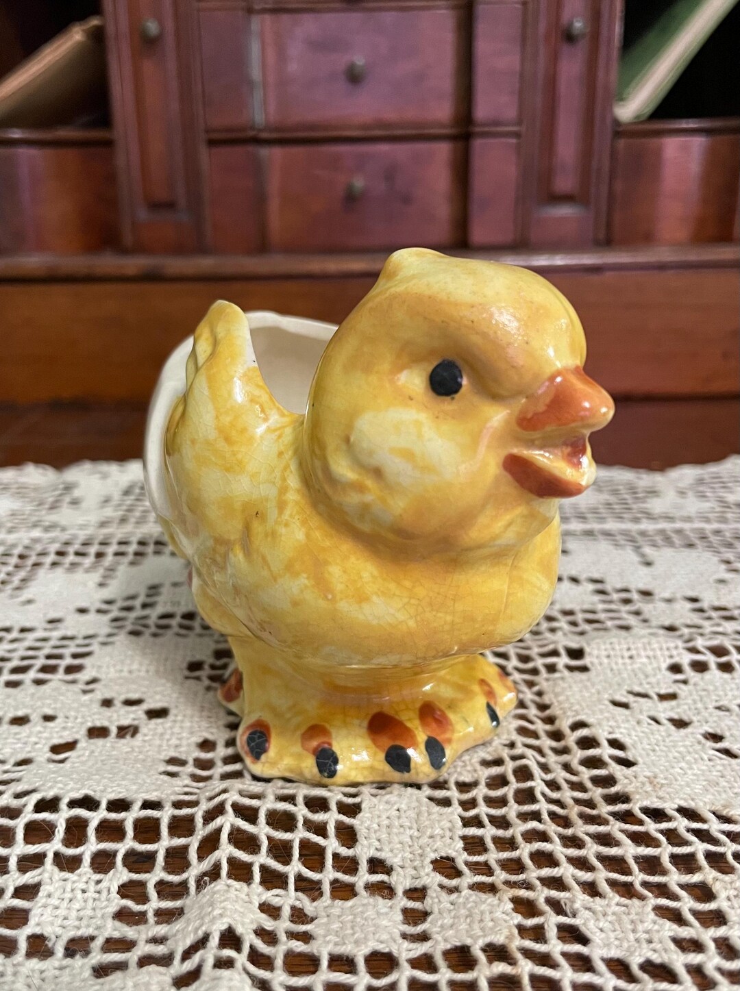 Vintage Easter Chick Planter Japan Ceramic 1950s - Etsy