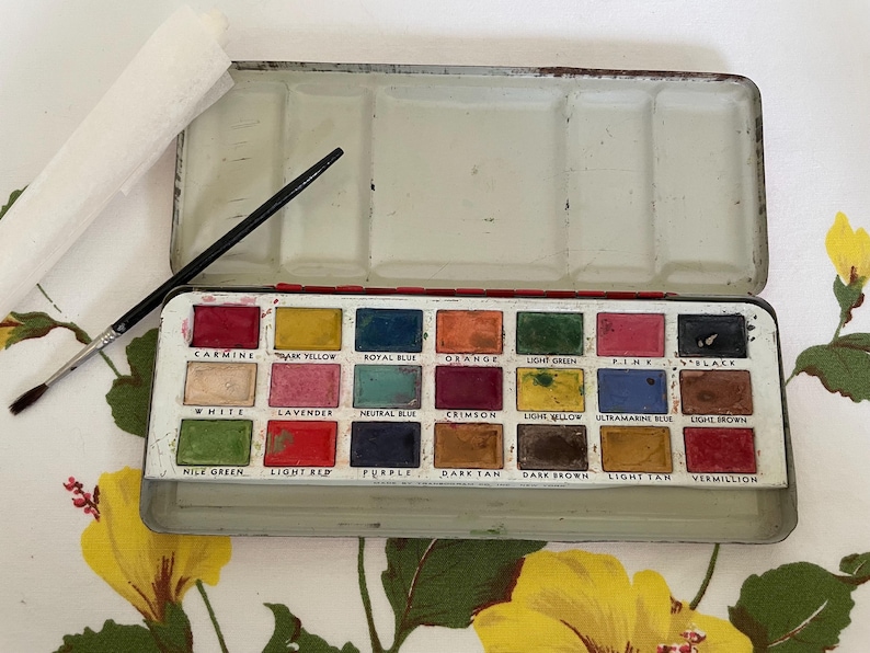 Vintage 1946 Donald Duck Paint Box, Transogram Tin, Disney - Etsy