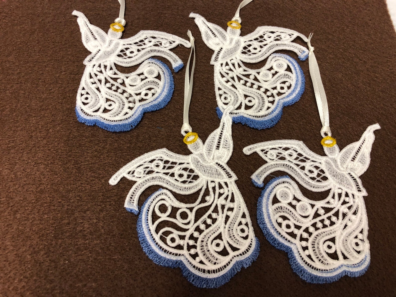 Free Standing Lace Angels - Etsy