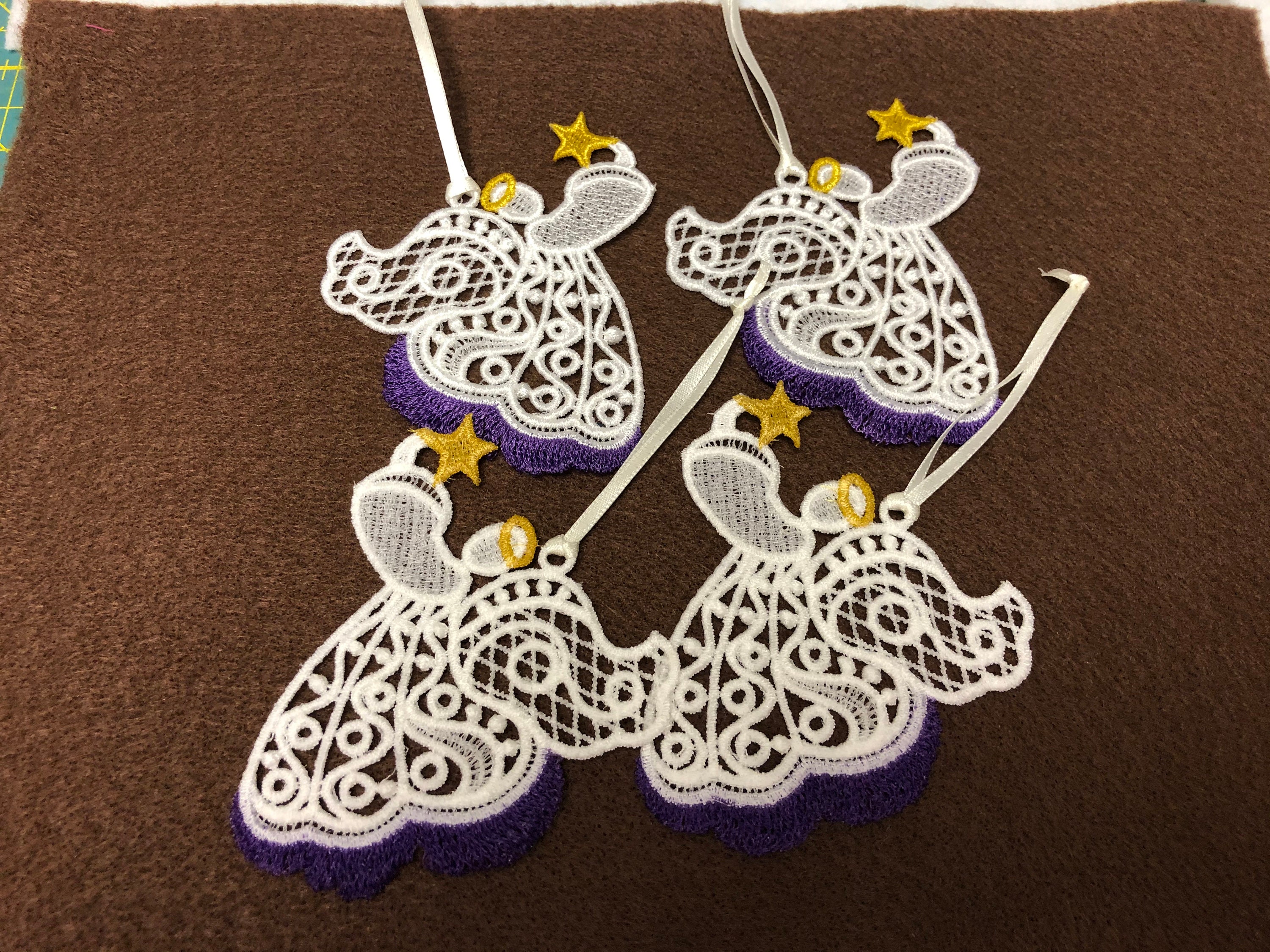 Free Standing Lace Angels - Etsy