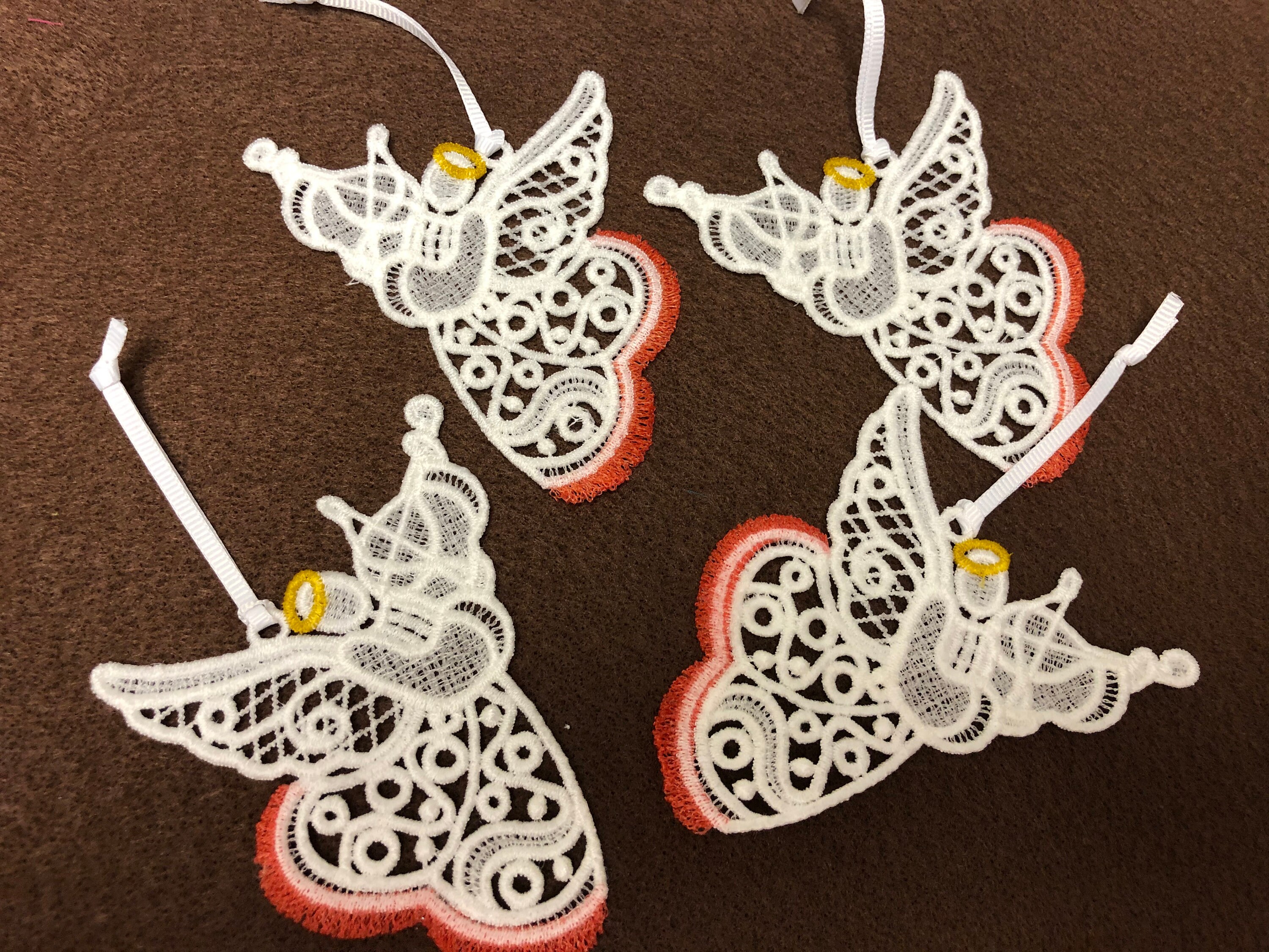 Free Standing Lace Angels - Etsy