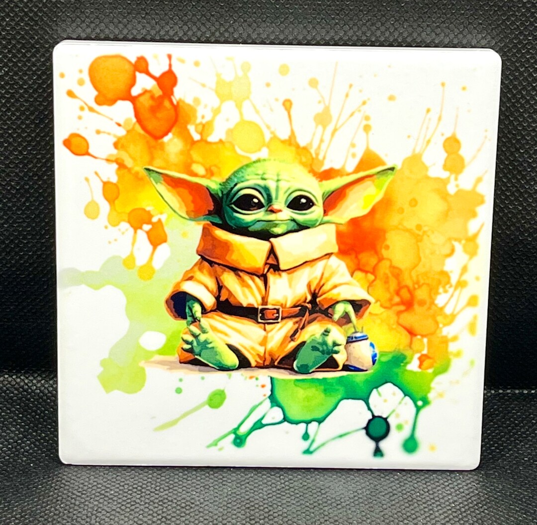 The Child Grogu Ceramic Art Tile - Etsy