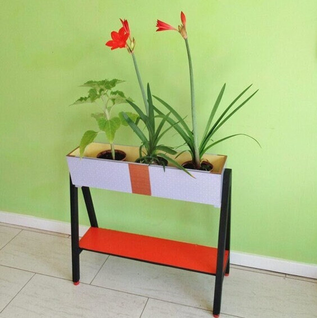 Atomic Formica Plant Stand Trough Planter Mid Century Modern 50s 60s ...