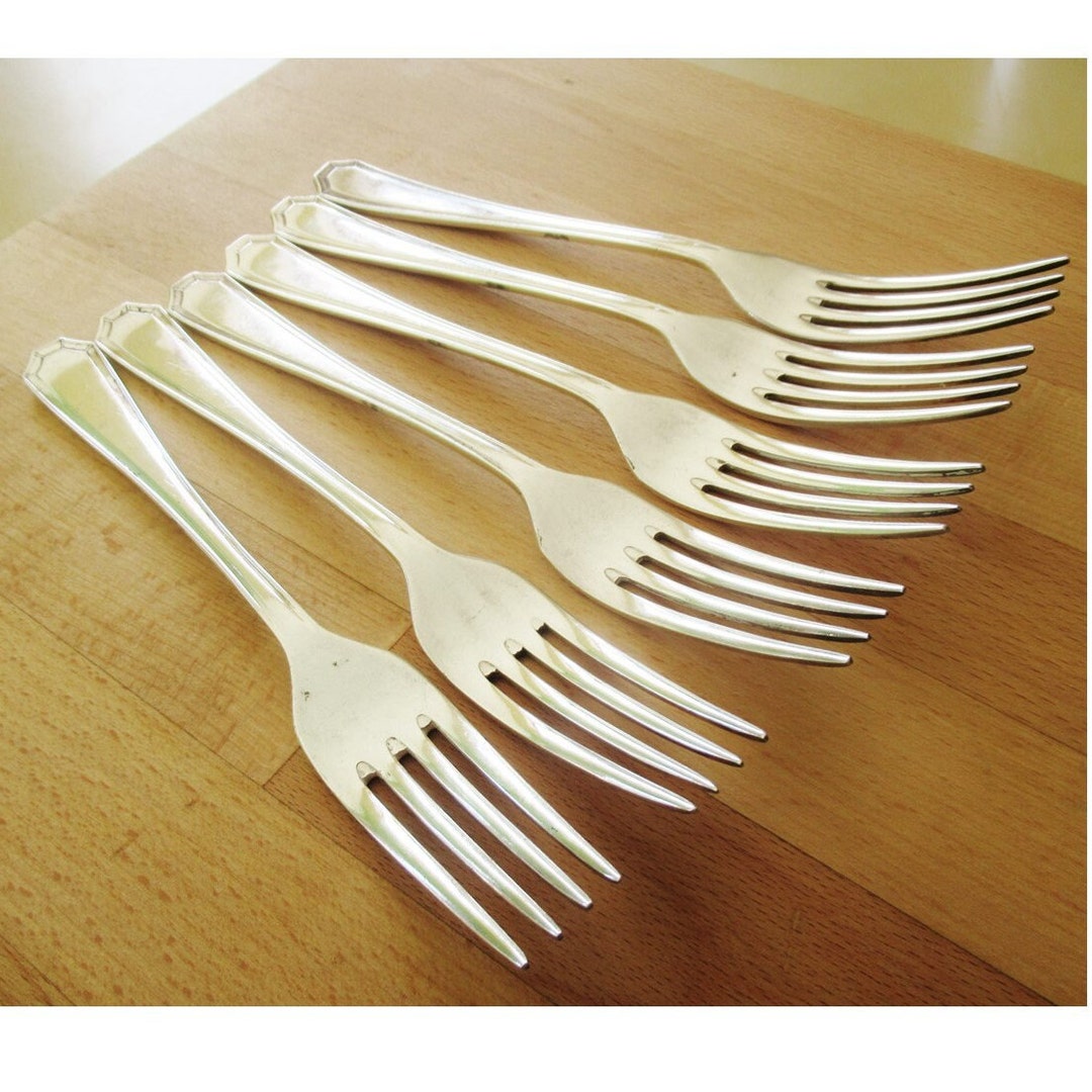 Vintage Forks X 6 Insignia Plate A1 Silver Plated by Lee & Wigfull ...