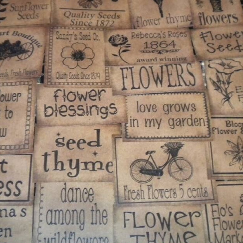 Primitive Label - Etsy