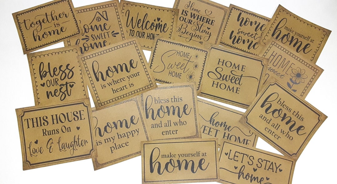 HOME SAYINGS Prim Pantry Labels - Etsy