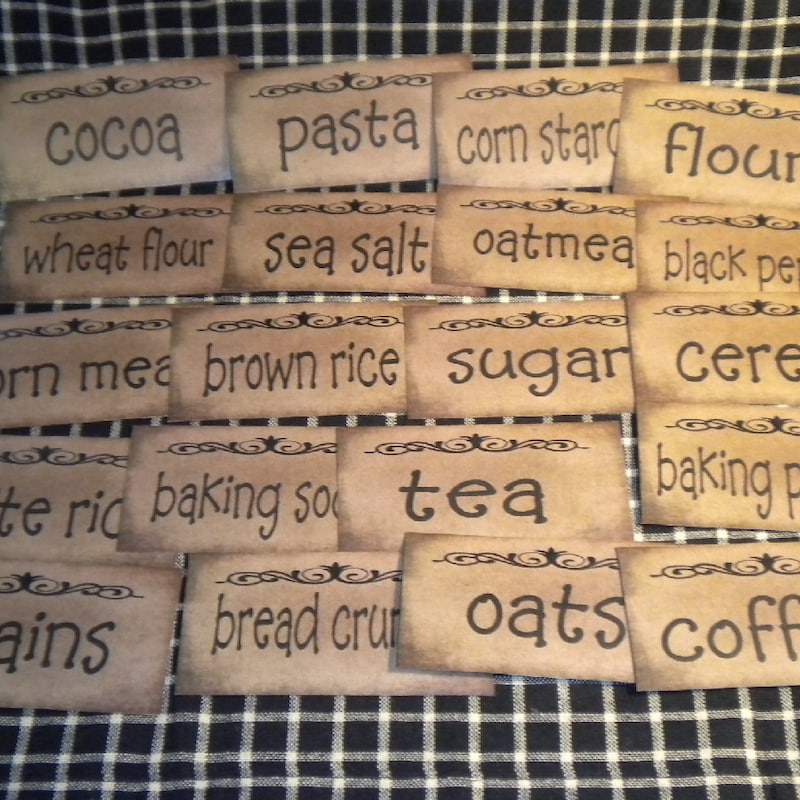Primitive Labels - Etsy