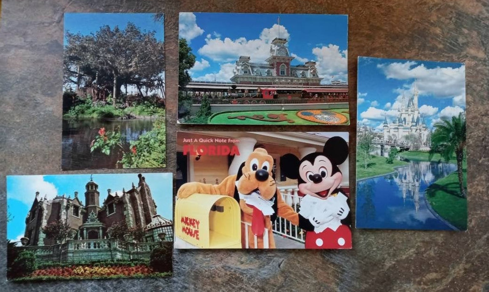 5 Vintage Mickey Mouse / Disney World Postcards Choose One - Etsy