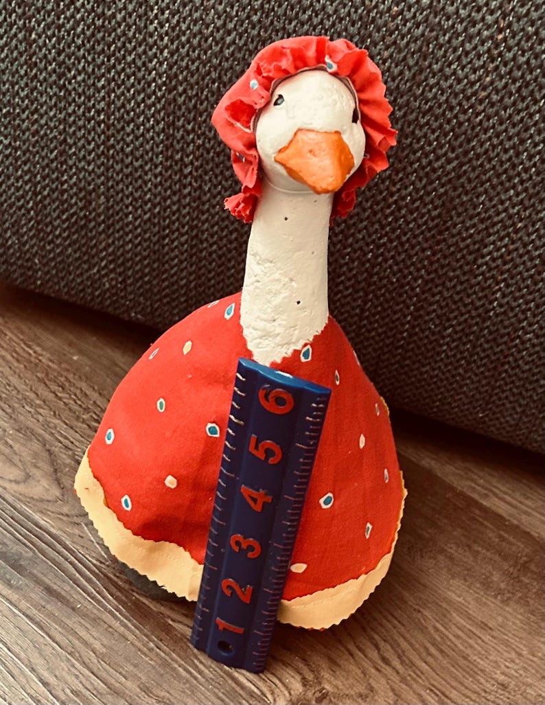 Handmade Goose Dress Set, 10" Silly Goose Clothes - Etsy