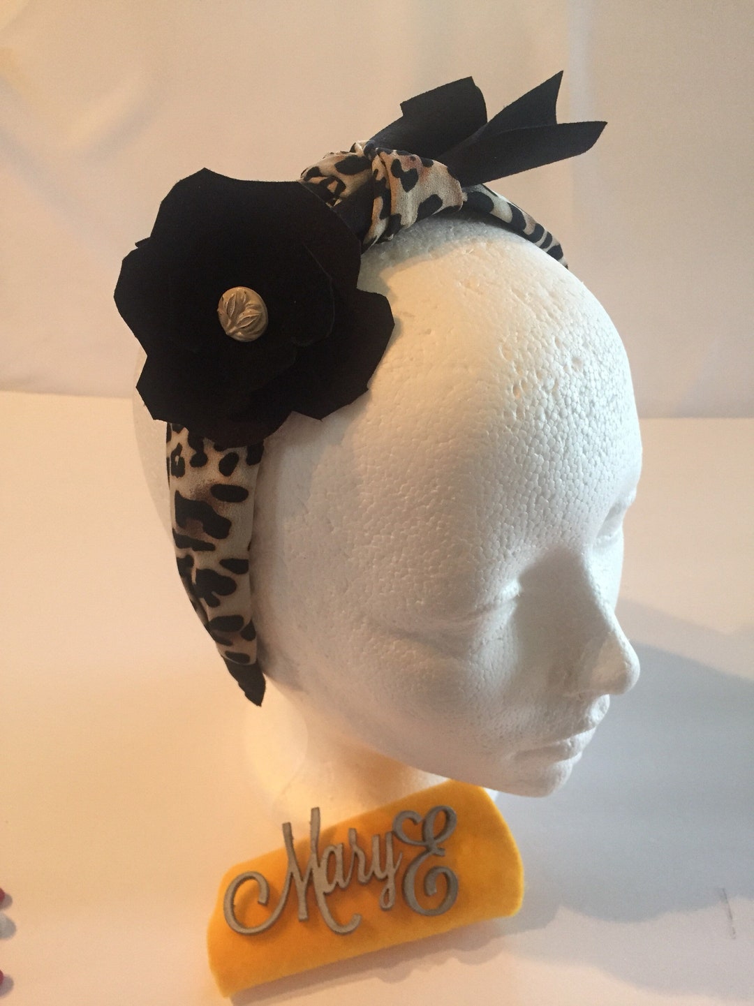 Leopard Fascinator Headband, Animal Print Hair Accessory, Fashion ...