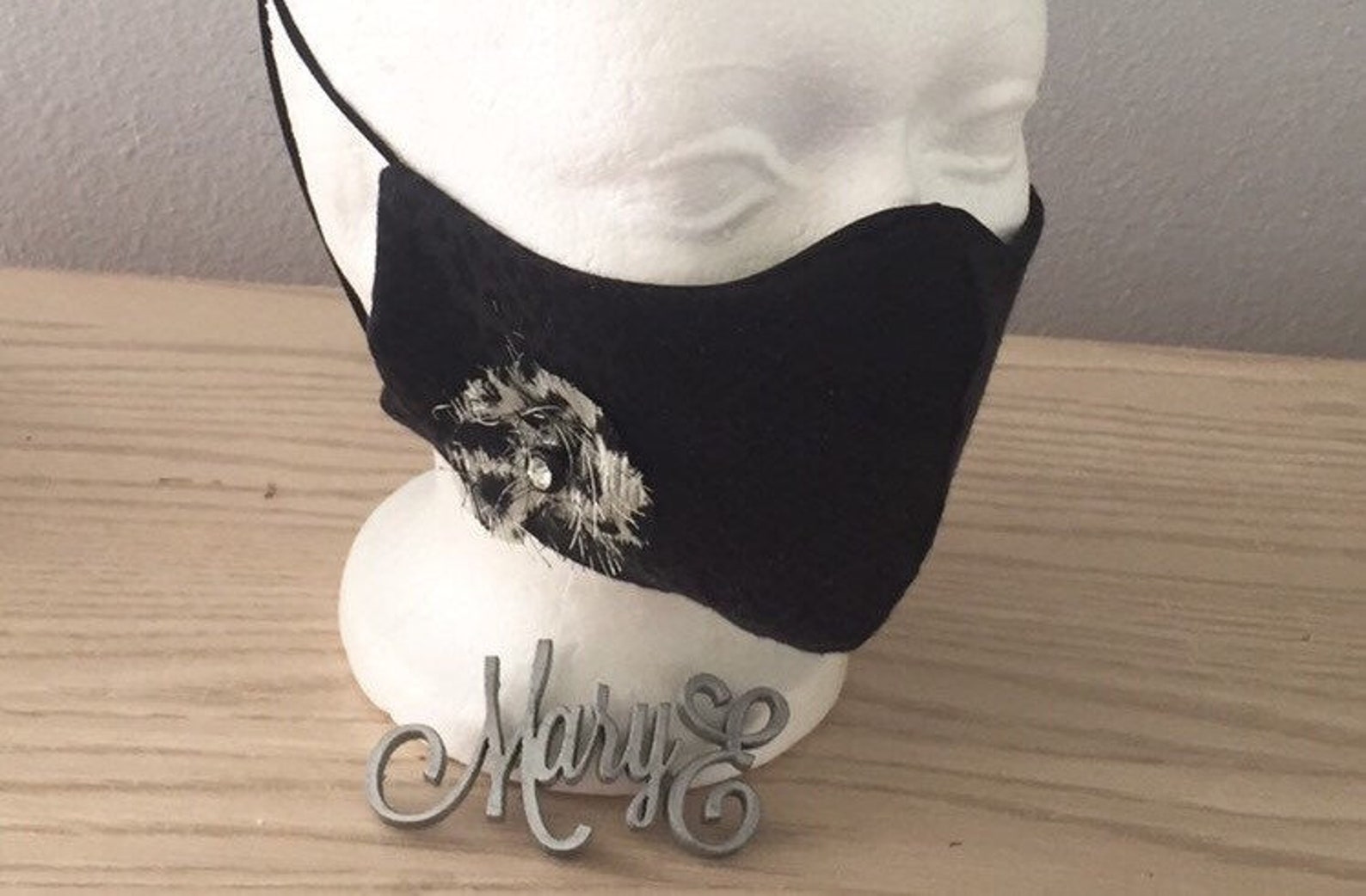 Face Mask Hat Set Fashion Face Cover,fascinator Mask Set,animal Print ...