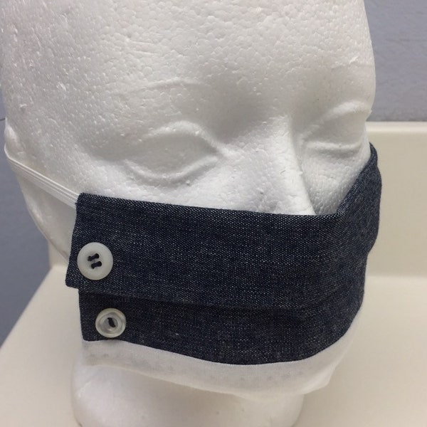 Denim Face Mask - Etsy