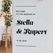 Printable Stella Wedding Welcome Sign Template DIY Retro Typography ...
