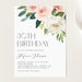 Printable Floral Birthday Party Invitation Template Pretty - Etsy