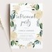 Printable Floral Wreath Retirement Party Invitation Template DIY ...