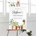 Printable Potted Plants Birthday Party Welcome Sign Template - DIY ...