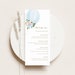Floral Wedding Programs Booklet Template - Printable Watercolor Blue ...