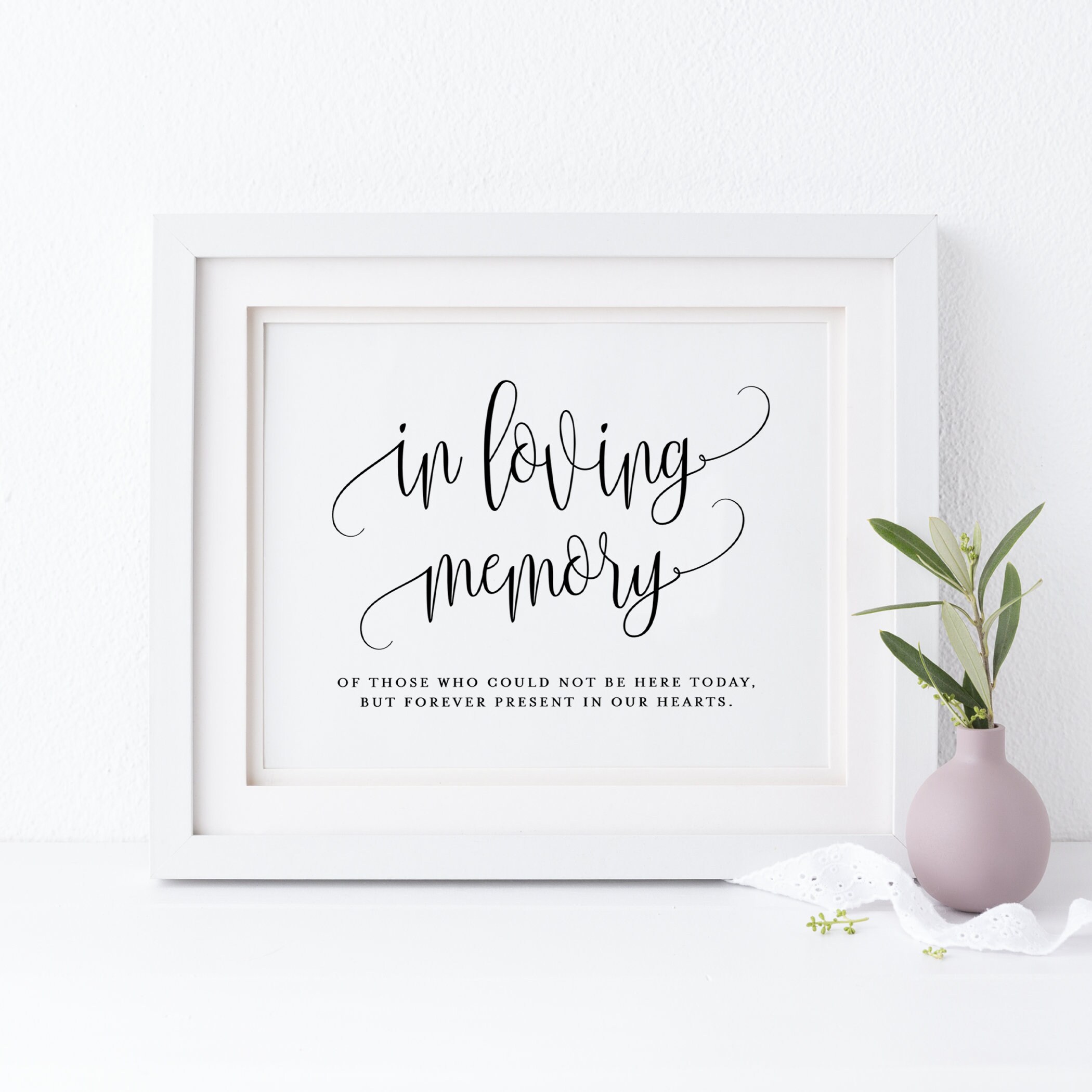 Script In Loving Memory Sign Printable Sophie Script | Etsy