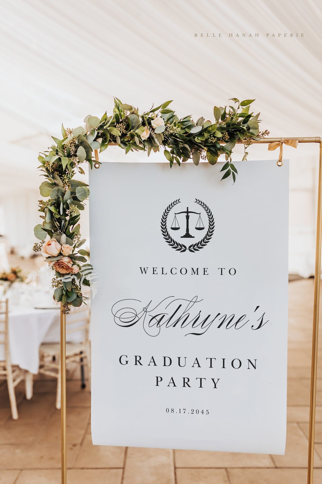 Printable Law School Graduation Party Welcome Sign Template - DIY ...