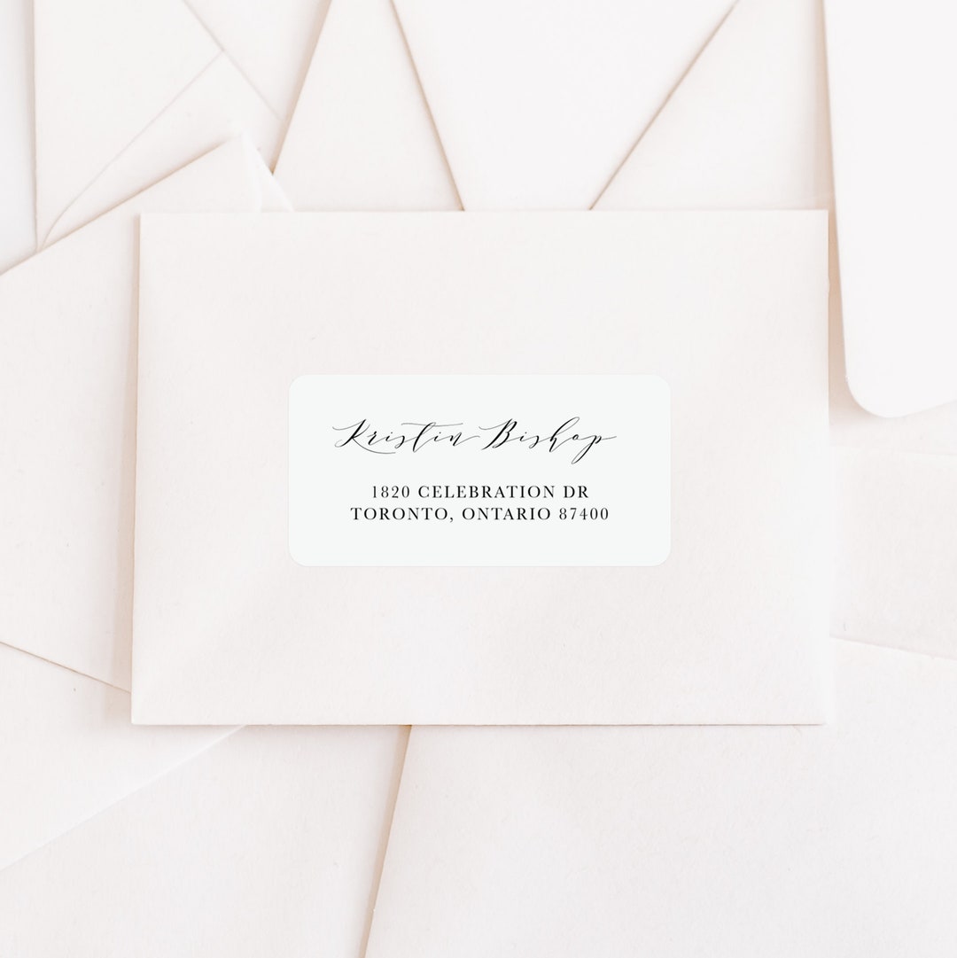 Printable Address Labels Template - DIY Avery 4x2 Address Label ...